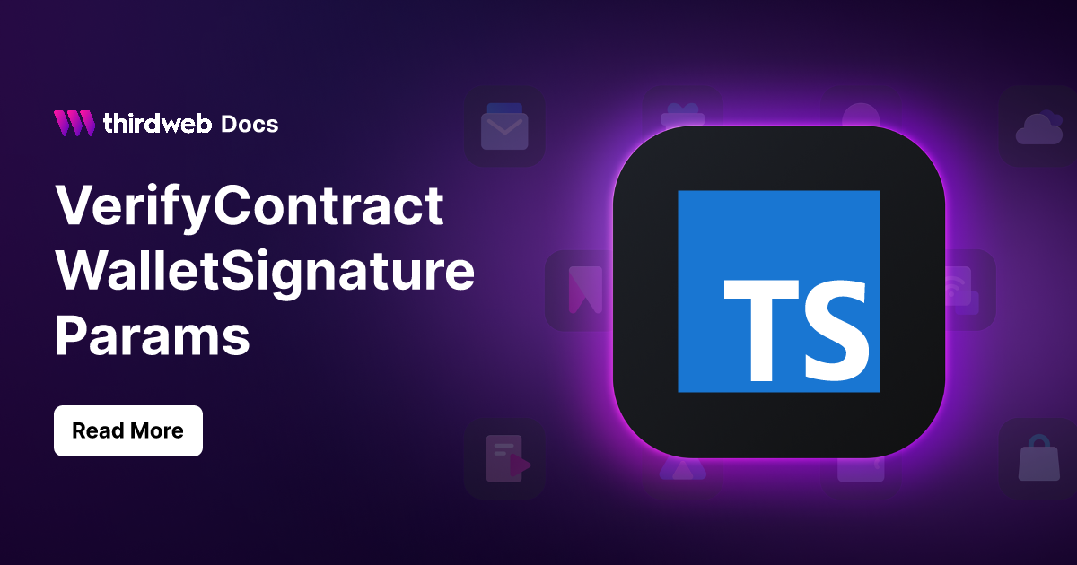 Verifycontractwalletsignatureparams Typescript Sdk 4322